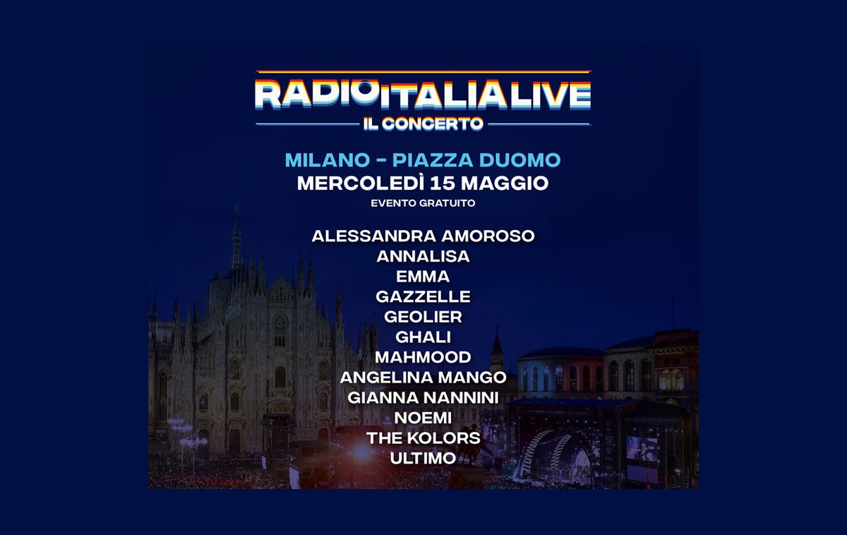 Radio Italia Live 2024: data, info e cantanti del grande concerto di Milano (15 Maggio 2024)