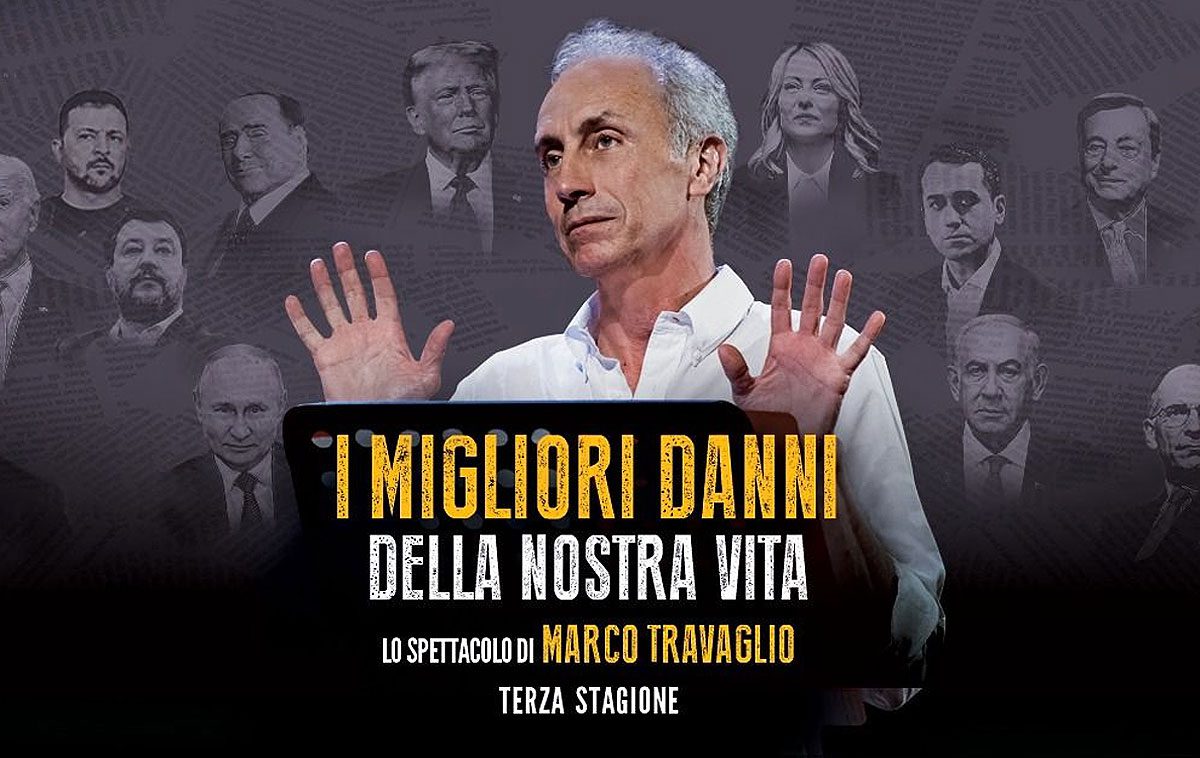 Marco Travaglio a Milano nel 2025 con “I migliori danni della nostra ...